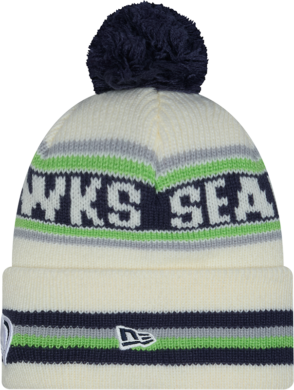 Seattle Seahawks Cuffed Pom Knit Classic Toque – More Than Just Caps ...