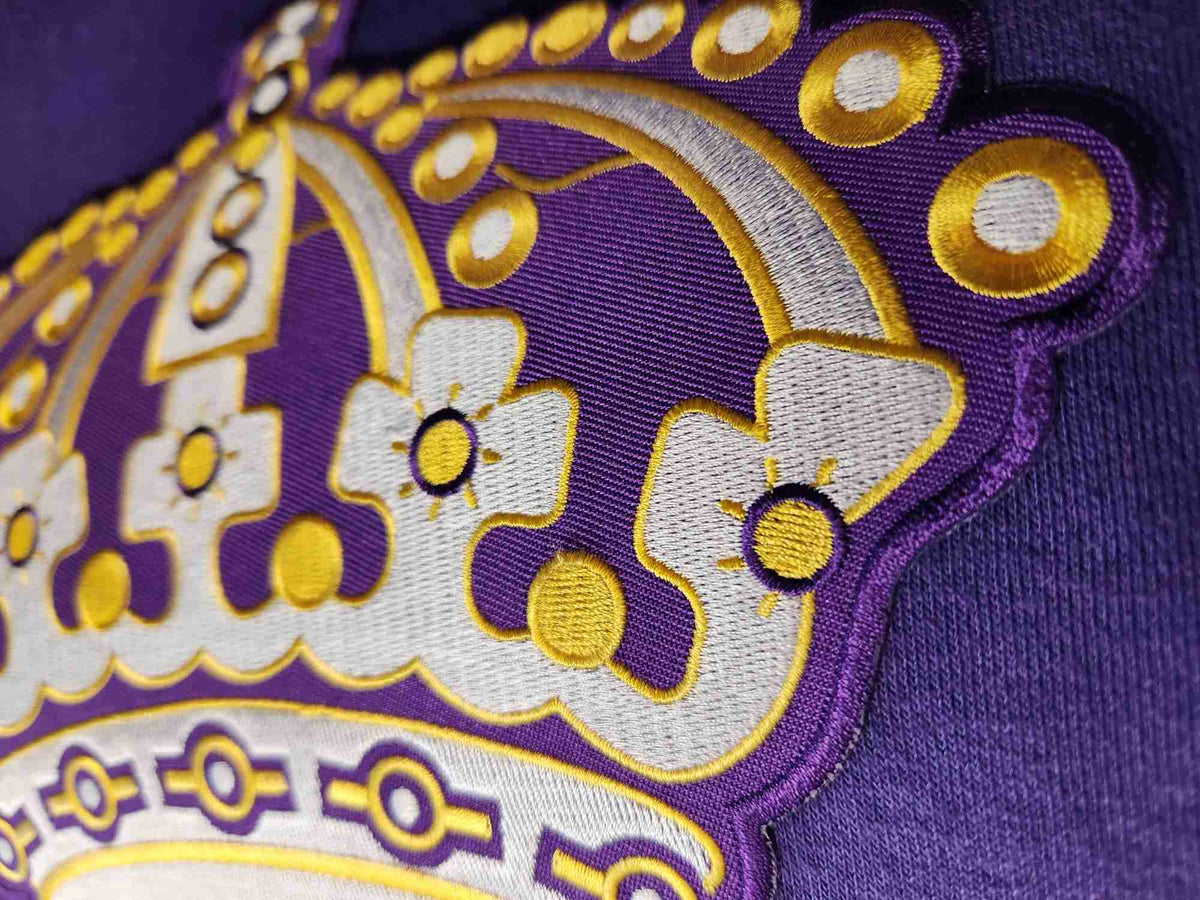 La Kings Purple Logo LA Kings New Era 7 1/2 Purple Gold Crown Hat Rare
