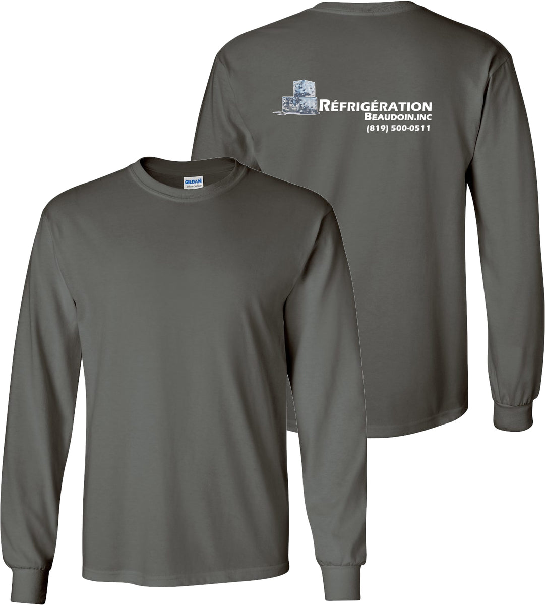 Refrigeration Beaudoin Long Sleeve Tee Charcoal – More Than Just Caps ...