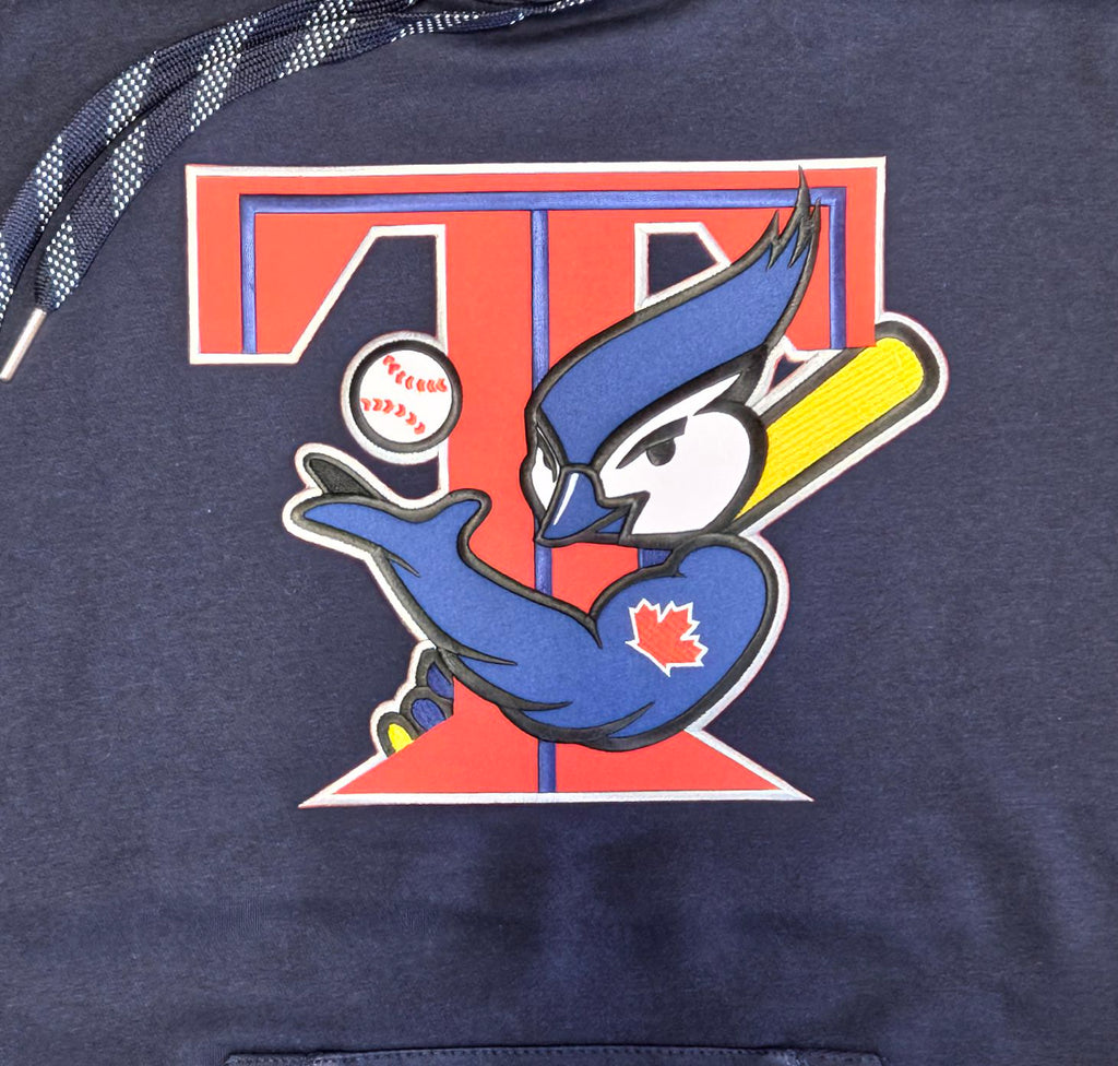 Toronto Blue Jays Embroidered Crest Vintage 2003 Hoodie Navy – More ...