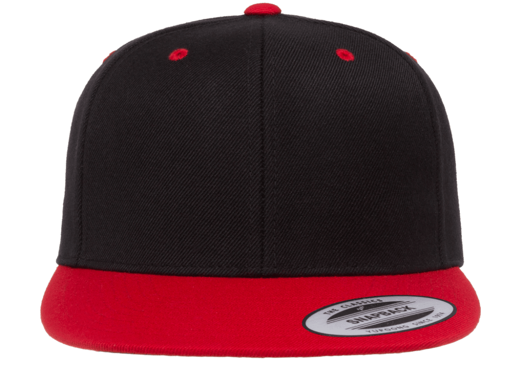red blank snapback