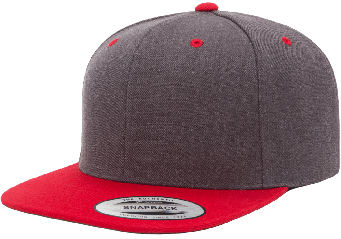 blank red snapback