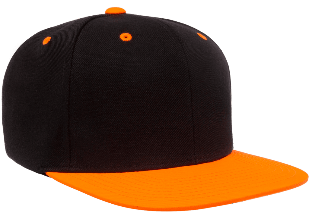 Classics Blank Snapback Cap Black/Neon Orange – More Than Just Caps ...