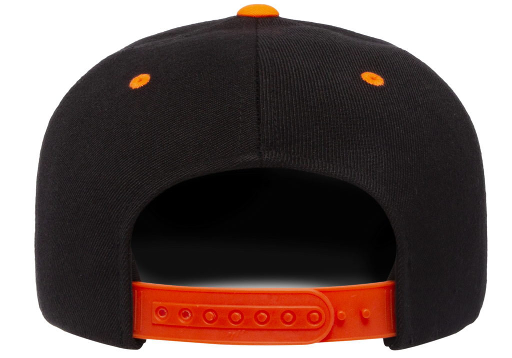 Classics Blank Snapback Cap Black/Neon Orange – More Than Just Caps ...