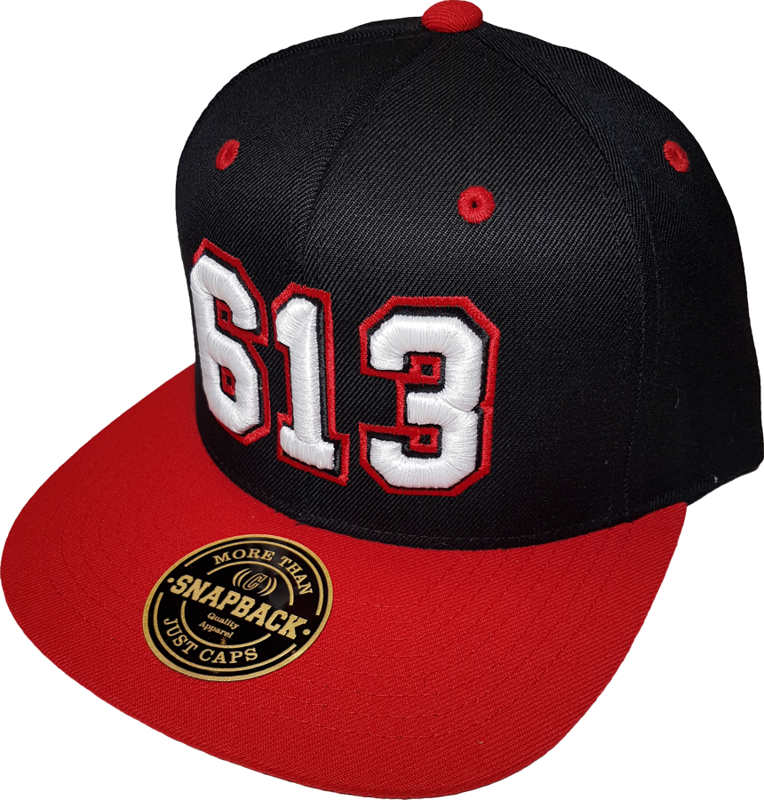 613 Ottawa Represent Black and Red Snapback – More Than Just Caps Clubhouse