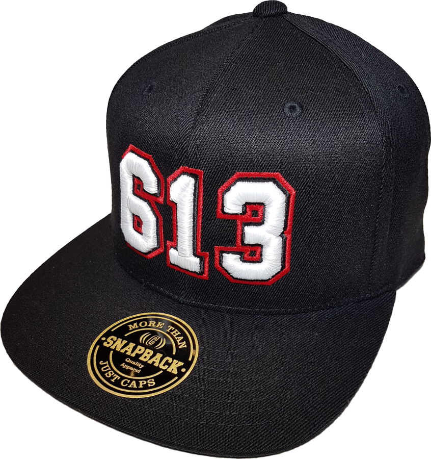 613 Ottawa Represent Black and Red Snapback – More Than Just Caps Clubhouse