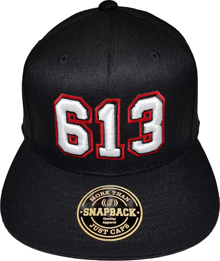 613 Ottawa Represent Black and Red Snapback – More Than Just Caps Clubhouse