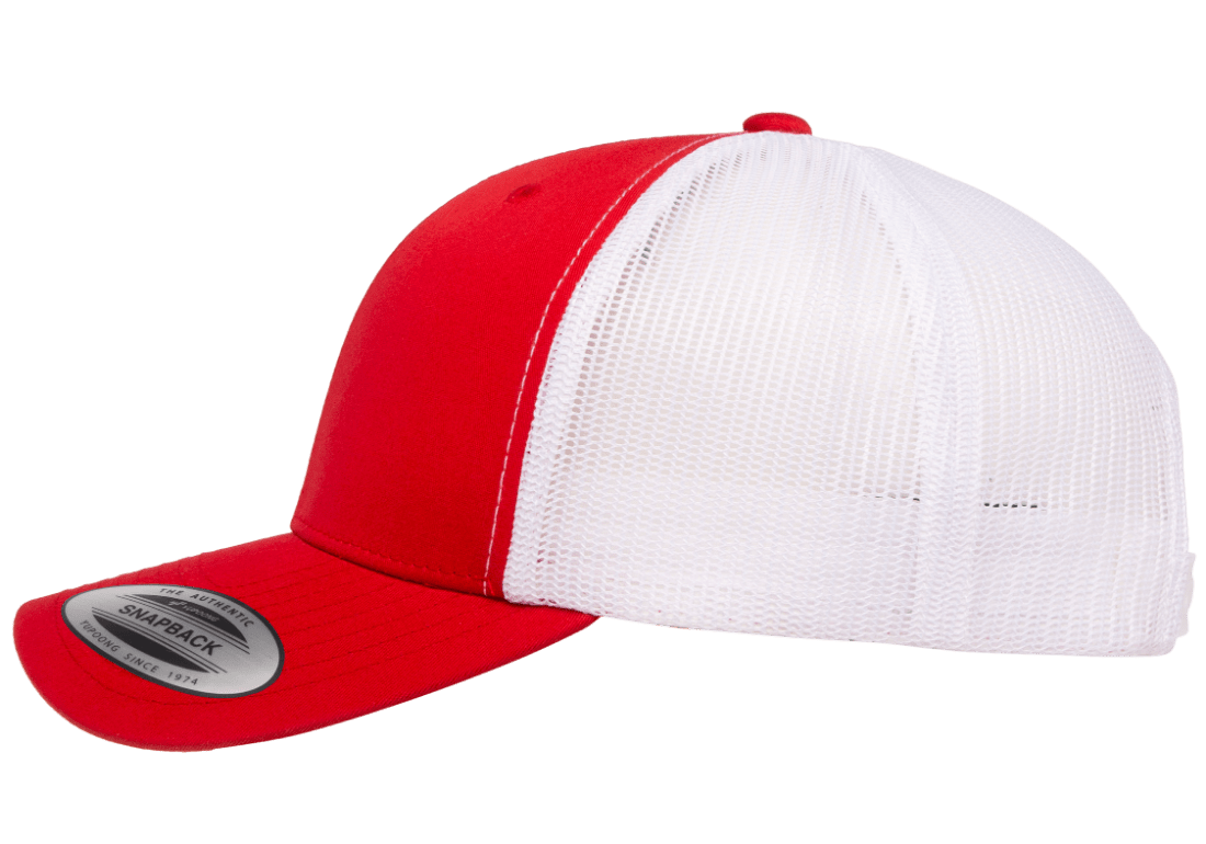 YP Classics Mesh Back Trucker Cap Red White – More Than Just Caps Clubhouse