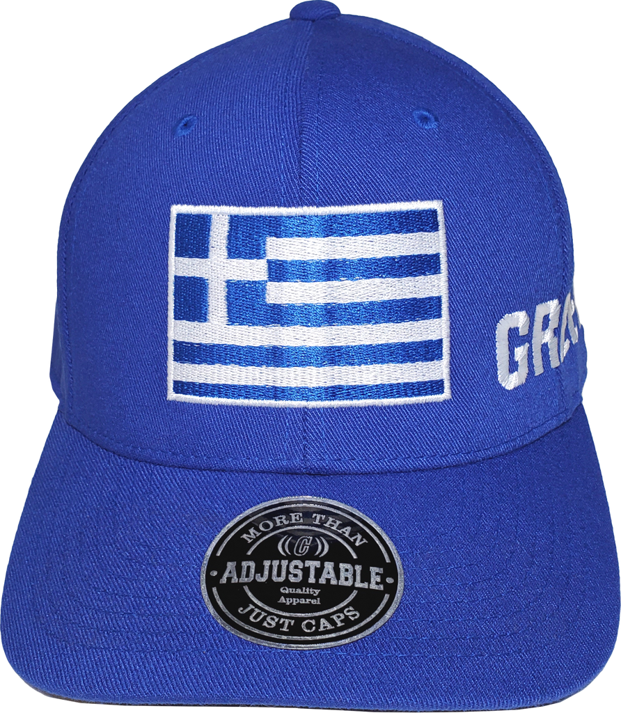 Greece Big Flag Cap Adjustable Royal – More Than Just Caps Clubhouse