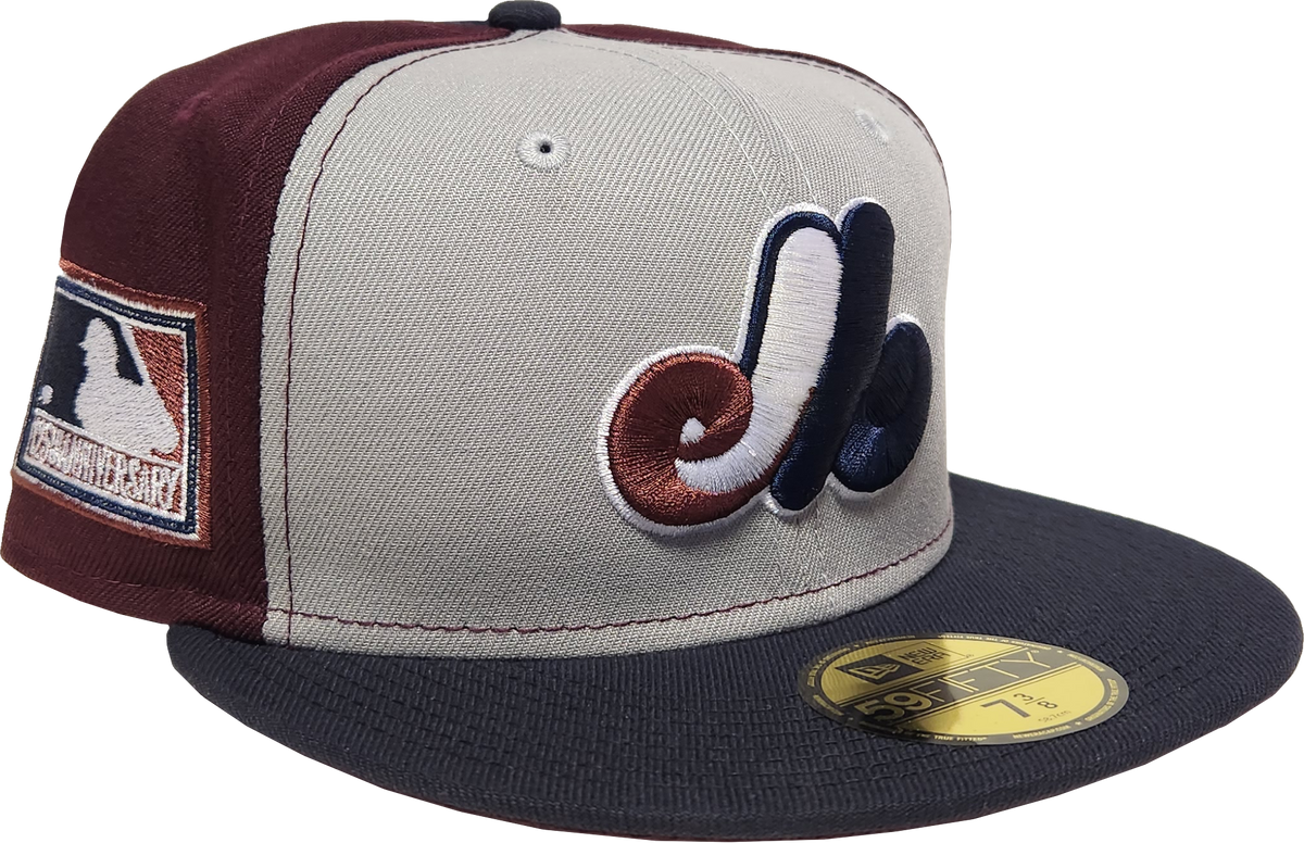 Montreal Expos New Era 59Fifty Fitted MLB 125th Anniversary Side Patch ...