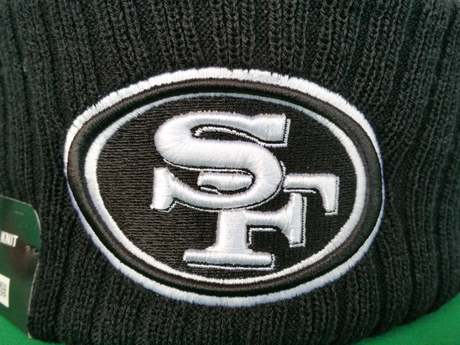 San Francisco 49ers Fleece Lined Black Pom Toque – More Than Just Caps ...