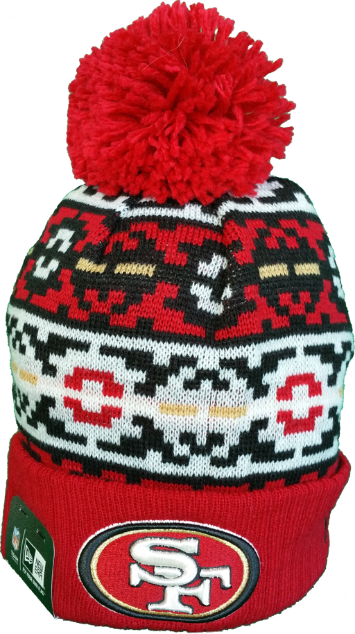 San Francisco 49ers Knit Hat Retro Chill Pom – More Than Just Caps ...