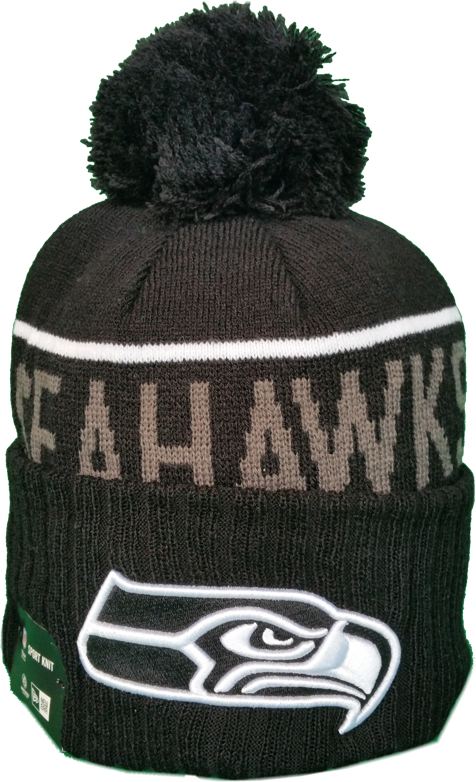 Seattle Seahawks Fleece Lined Black Pom Toque – More Than Just Caps ...