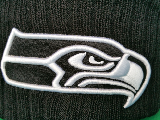 Seattle Seahawks Fleece Lined Black Pom Toque – More Than Just Caps ...