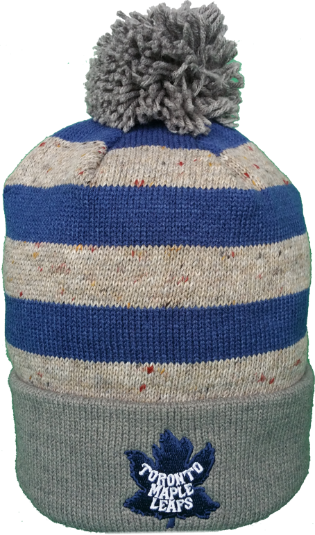 Toronto Maple Leafs Toque Vintage Speckled Oatmeal Pom – More Than Just ...